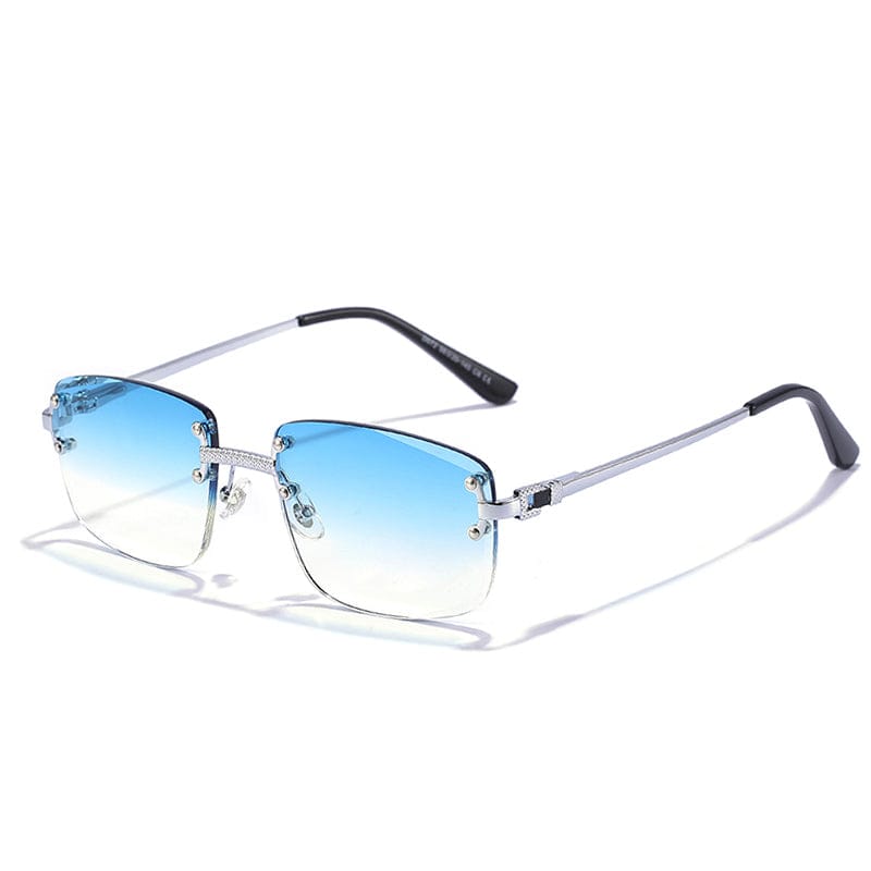 Blue Rectangle Sunglasses V3 | Primo Collection